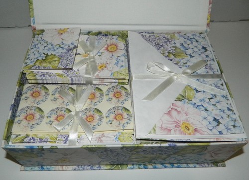 Floral Stationery Boxed Set 500+ Pieces Note Cards Paper Envelopes ...