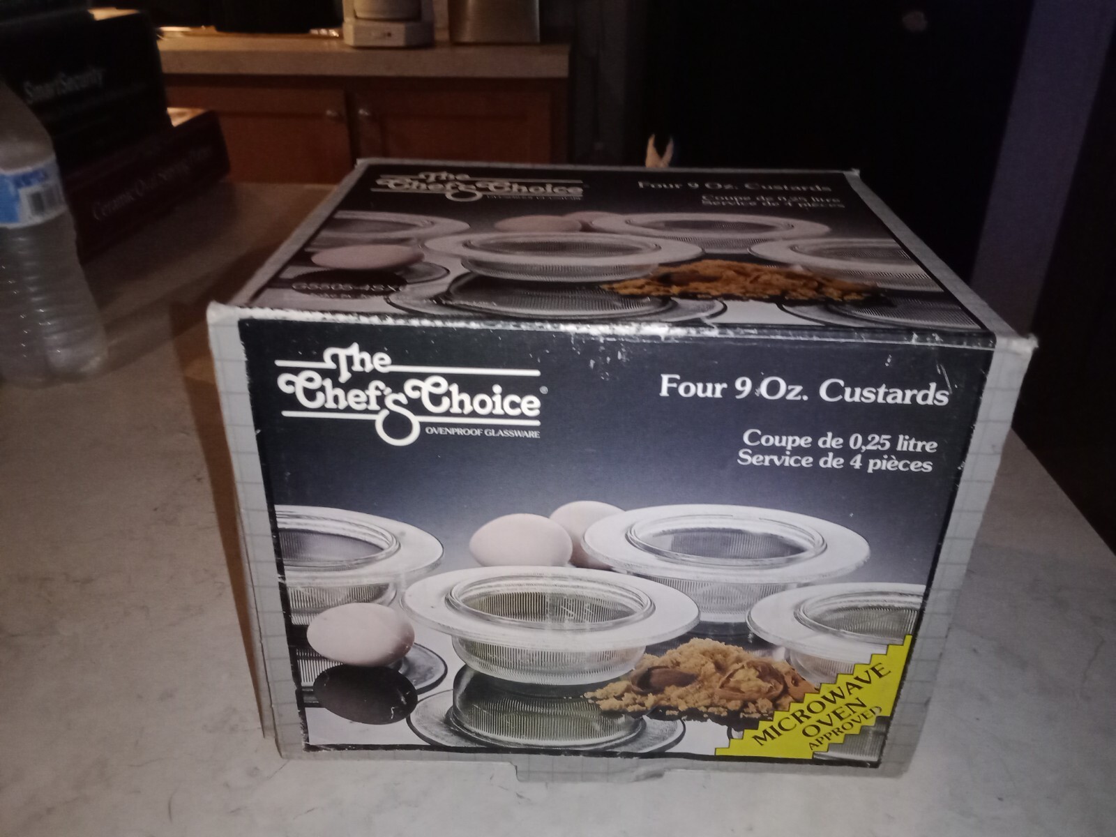 SET OF 4 9oz. The chef's choice custard cups microwave approved new and ...