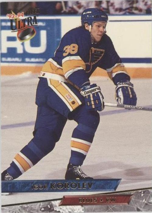 1993-94 Fleer Ultra - Igor Korolev #185 for sale online | eBay