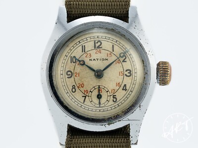 *Rare* Vintage WWII Seiko Seikosha "Nation" Double Case Japanese ...