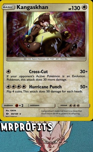 Pokémon TCG Kangaskhan Sun & Moon Base Set 99/149 Holo Rare - LP/NM | eBay