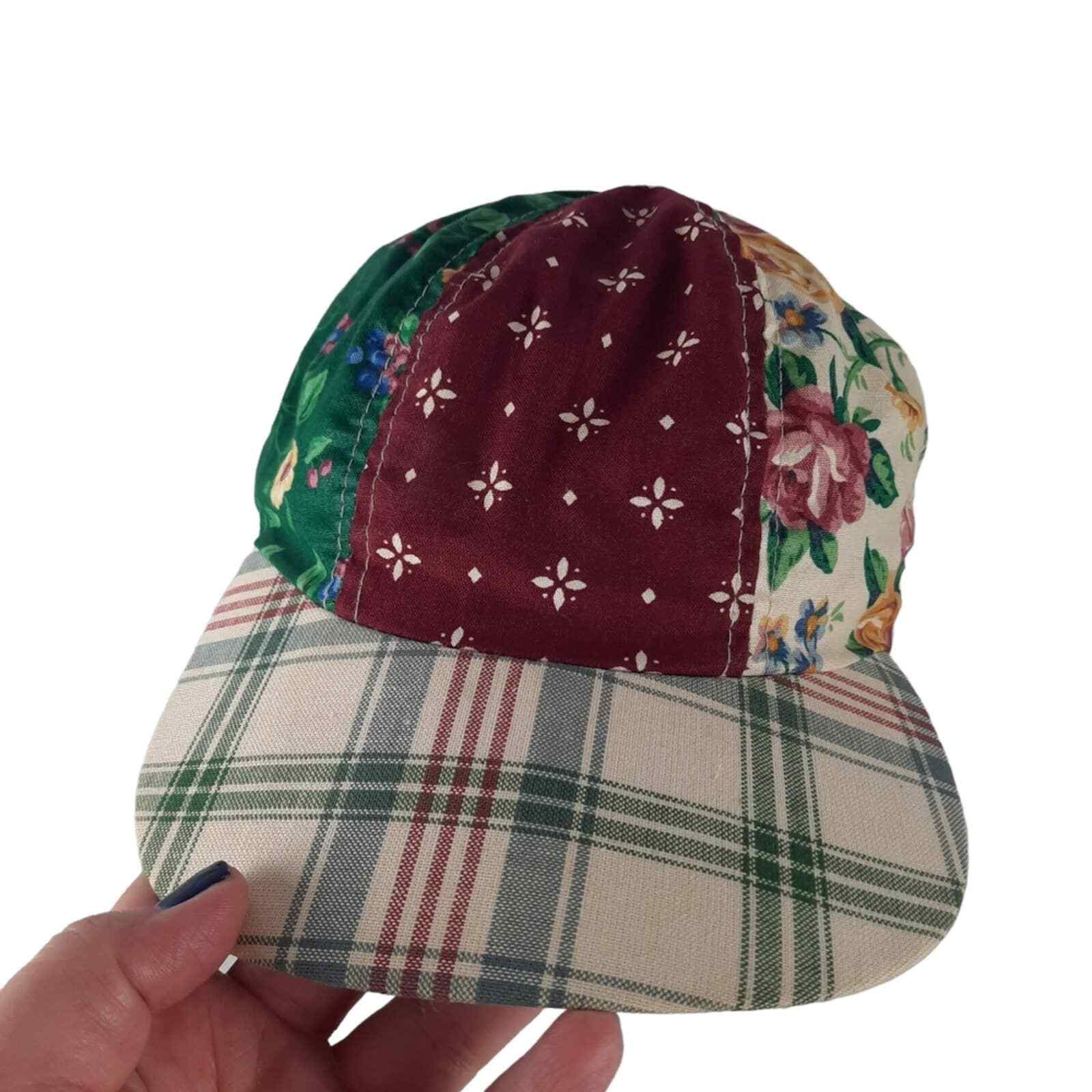 1997 Vintage Longaberger Patchwork Baseball Cap - Gem