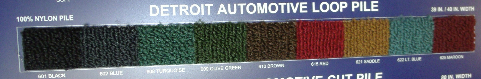 Automotive loop Carpet Detroit 610 brown (By the yard 40 inches wide ...
