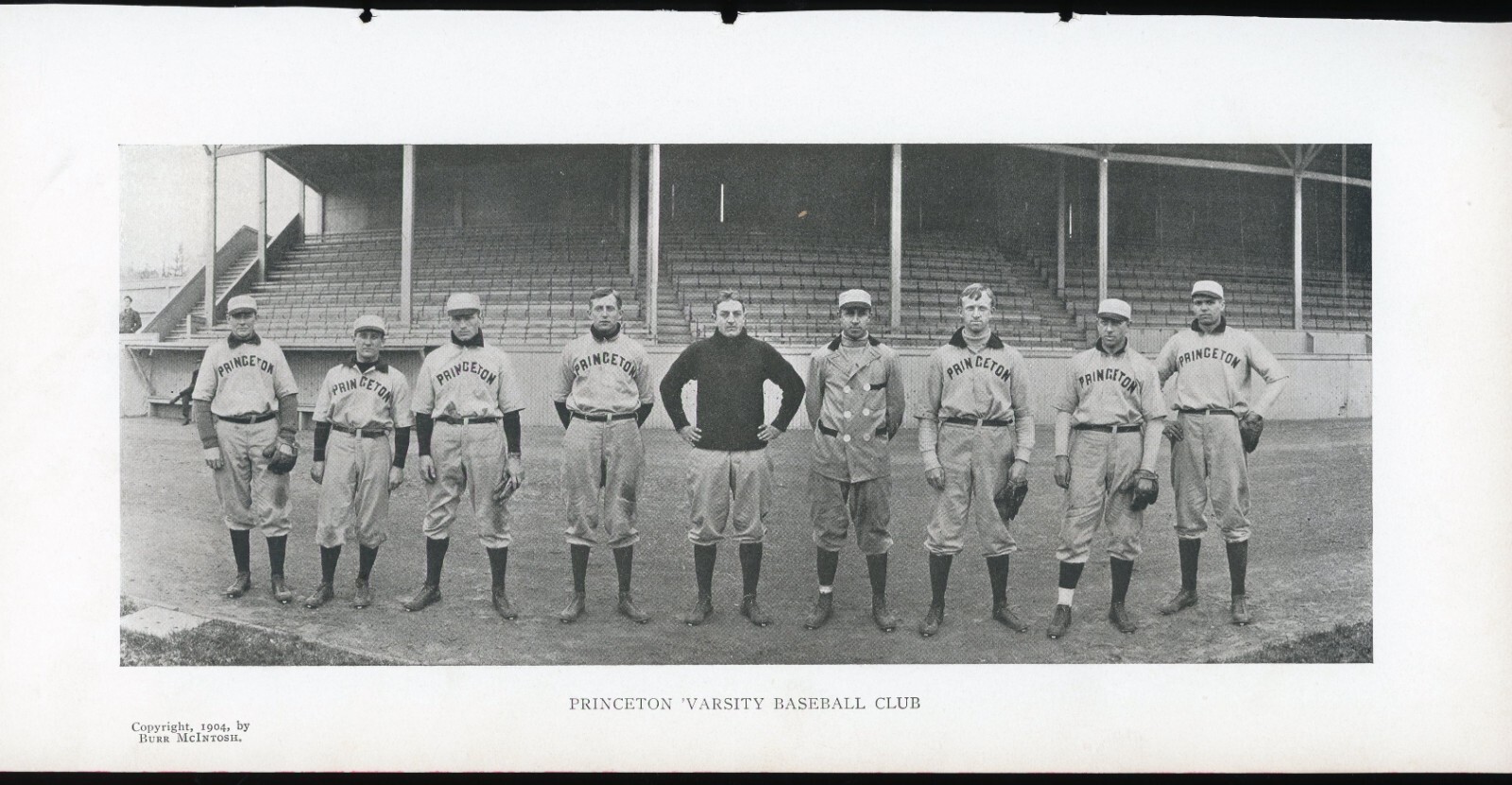 1904 Burr-McIntosh - Princeton Tigers Varsity Baseball Club Panorama ...