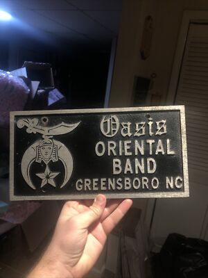 1970s Oasis Oriental Band Greensboro North Carolina License Plate Cast ...