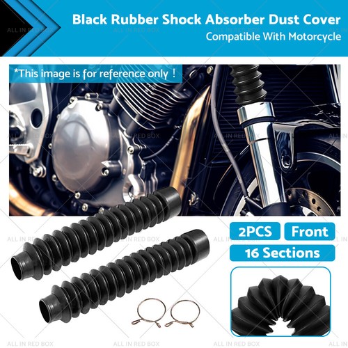Motorcycle Rubber Front Fork Cover Dust Gaiters Gaitor Boot Shock ...
