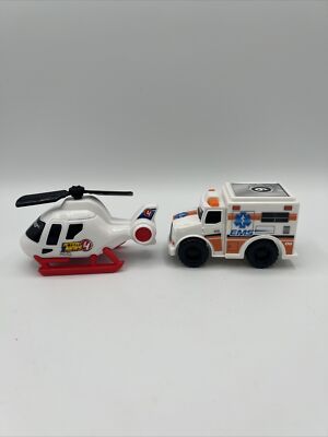 Set Of 2 Toy State Road Rippers Mini City Vehicles Ambulance ...