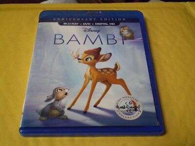 Bambi (Blu-Ray/DVD, 2017) Disney Signature Collection w/Slipcover ...