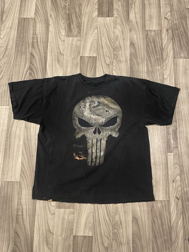 Vintage The Punisher Marvel Comics Skull Logo Shirt Mens XL 2000s ...