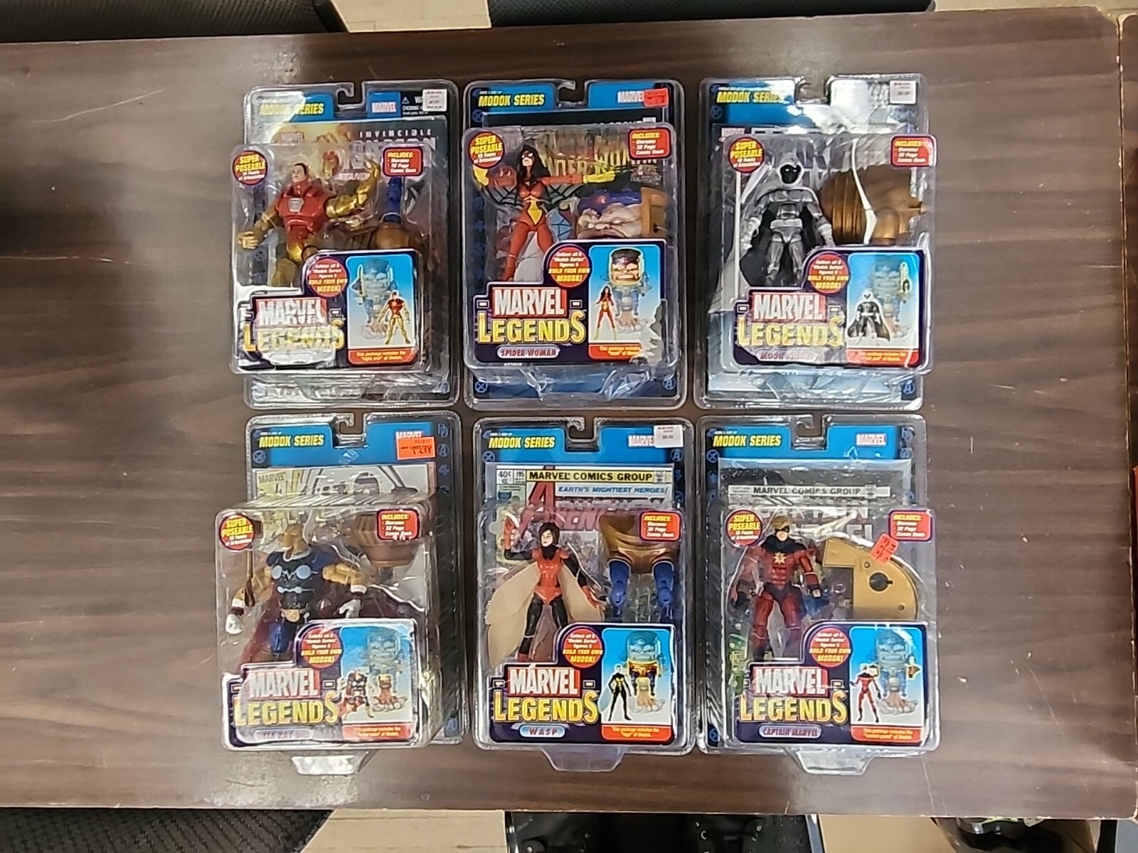 marvel legends modok baf complete set 6 moon knight beta ray bill ...