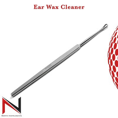 Medical Ear Wax Cleaning Pick & Removal Ear Curettes Loop Dentist ...