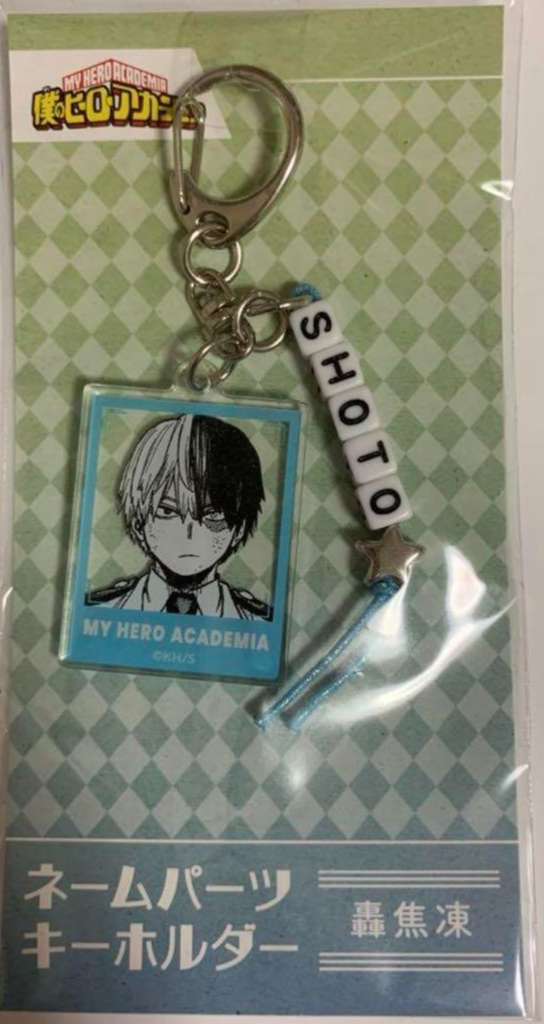 Japanese anime My Hero Academia name parts acrylic keychain Shoto ...