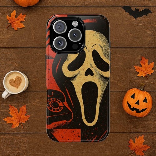 Retro Ghostface Horror Case, Scary Halloween Movie Phone Cover ...
