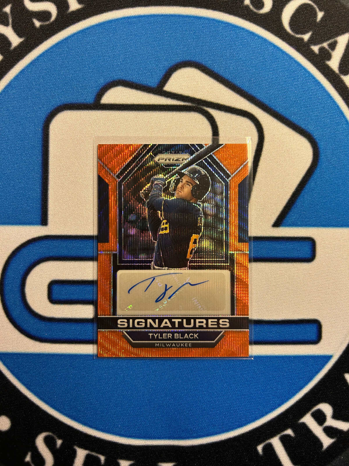2023 Panini Prizm - Signatures Orange Wave Prizm #SIG-TB Tyler Black ...