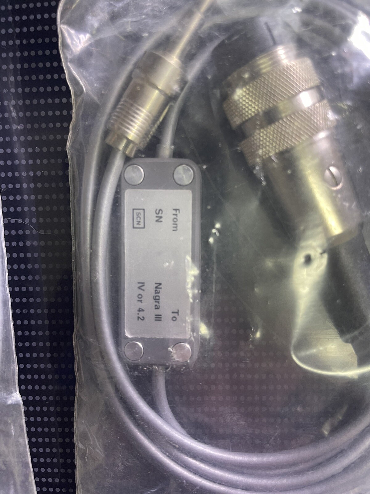 NAGRA SCN Cable For NAGRA SN To III, IV-S , 4.2 New Factory Sealed Bag ...