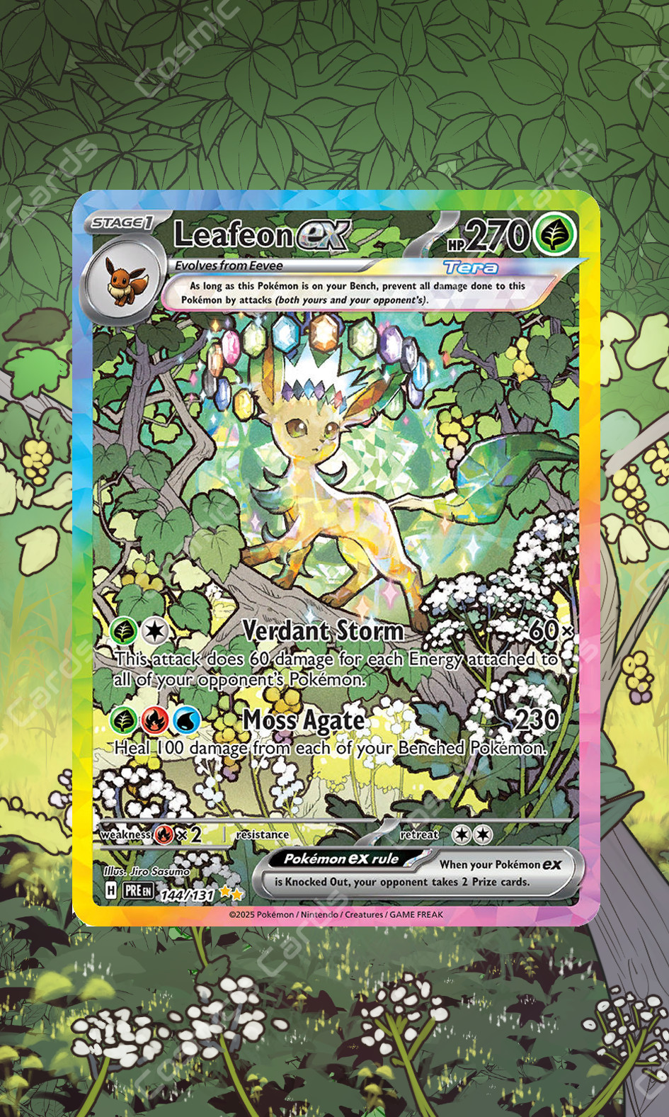 Leafeon ex 144 Current Market Value | Prismatic Evolutions