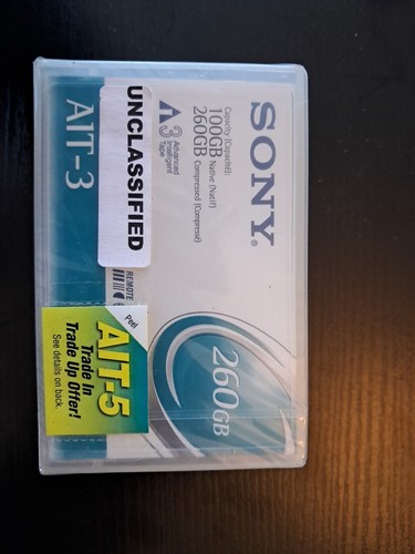 New Sealed Sony SdX3-100C AIT-3 Data Tape Cartridgev 260GB | eBay