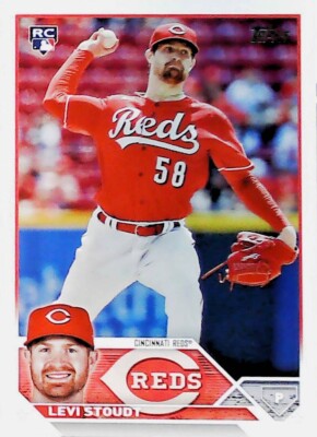 2023 Topps Update US149 LEVI STOUDT ROOKIE CARD CINCINNATI REDS FREE ...