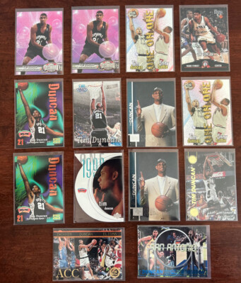 1997-98 Tim Duncan Rookie Card Lot San Antonio Spurs HOF Wake Forest | eBay