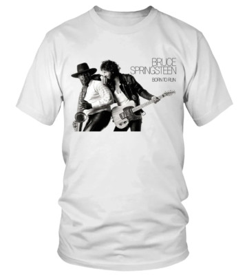 HOT Bruce Springsteen BORN TO RUN T-shirt White Unisex S-5XL TA4628 | eBay