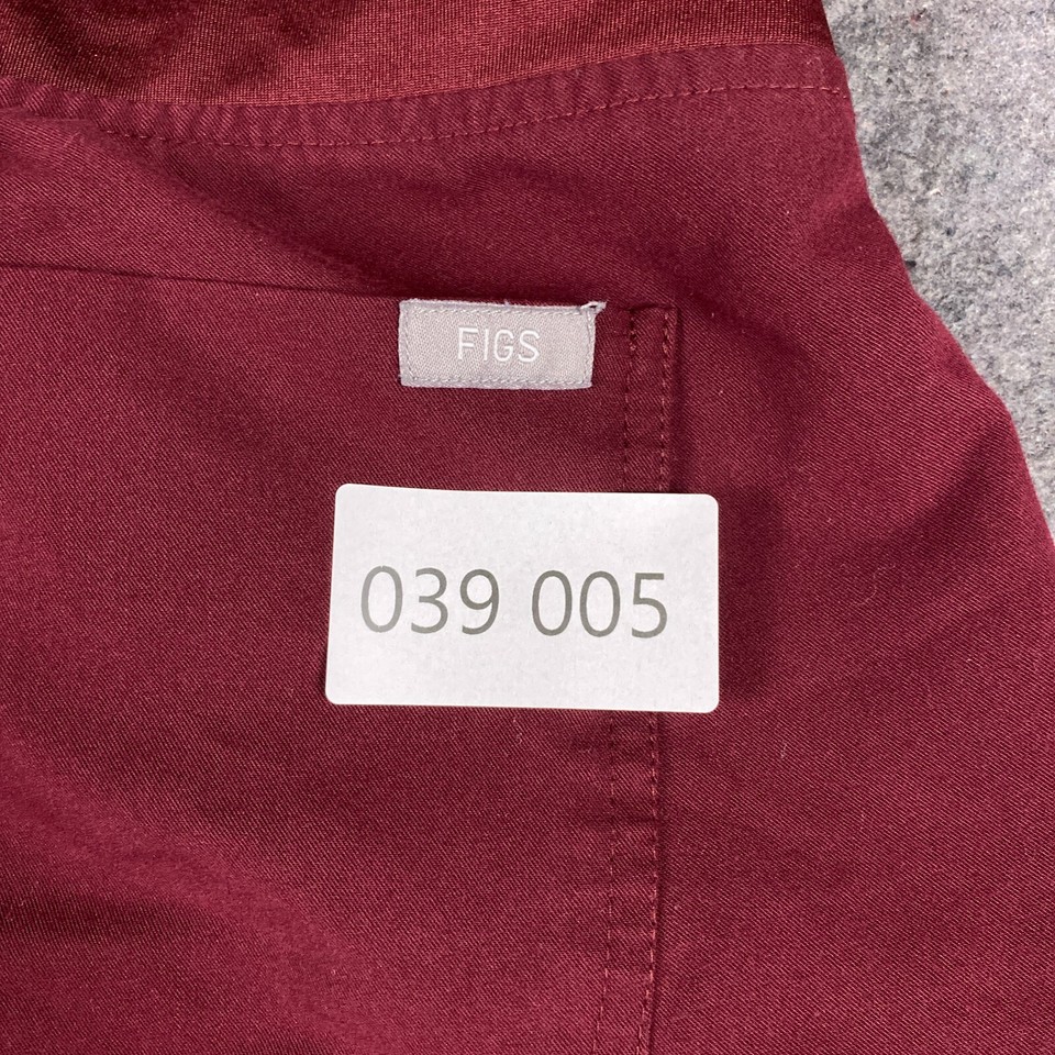 Figs Pants Womens Medium Petite Red Burgundy Zamora Jogger Scrubs ...