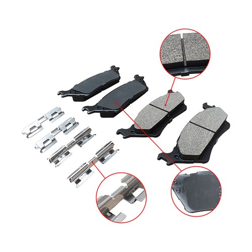 D1602 Rear Ceramic Brake Disc Pads For Ford F-150 F150 2012 2013 2014 ...