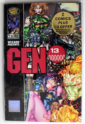 Wizard Presents GEN 13 2 Comics plus 1/2 OFFER with COA Included SEALED ...