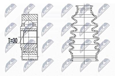 Drive Shaft Joint Kit For HYUNDAI Ix35 KIA Sorento II 02-15 49300-3W000 ...