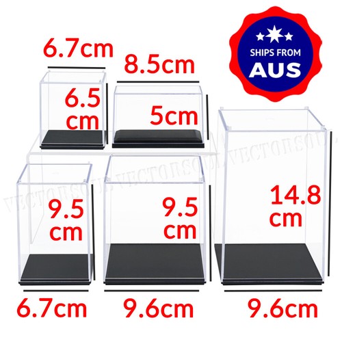 Small Display Case Perspex Dustproof Box Clear Model 1:64 Diecast ...