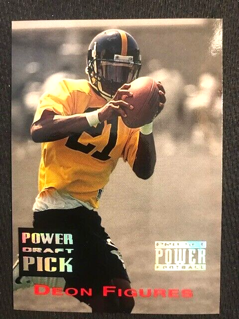 NFL - Deon Figures Draft Pick RC 1993 Pro Set Power Football - Steelers ...