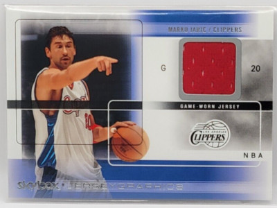 04-05 Skybox Autographics Jerseygraphics Marko Jaric Relic Los Angeles ...