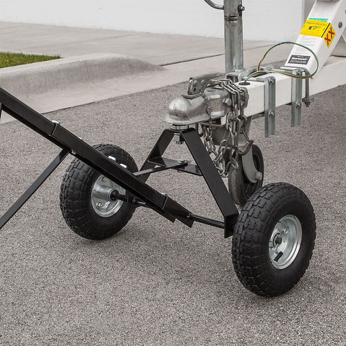 Adjustable Trailer Dolly with Pneumatic Tires 600lb Maximum Capacity ...