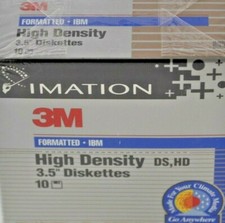 3m Imation HD IBM Formatted 3.5" Double Sided High Density Diskettes 20 ...