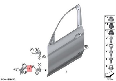 Genuine BMW X3 X4 M G01 G02 G08 X3 18d TX11 Front Door Brake ...