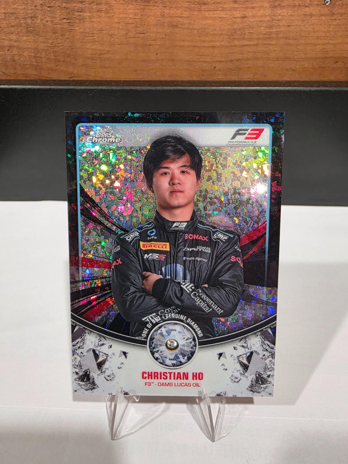🔥 2025 Topps Chrome F3 Christian Ho 1/1 Genuine Diamond Relic DR 72 🔥 ...