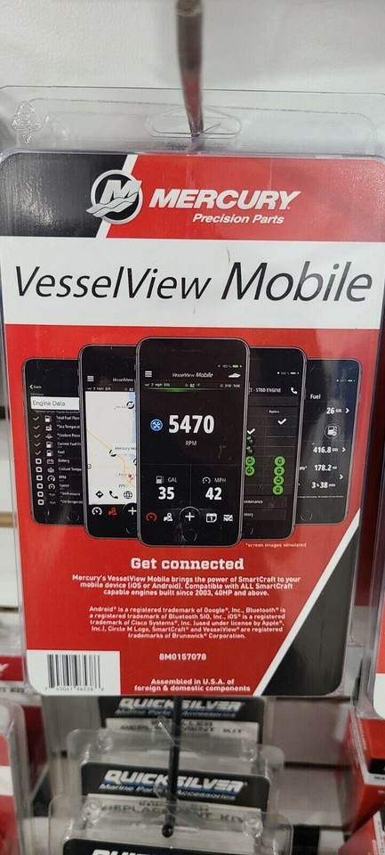 Mercury Smartcraft Vessel View Mobile 8M0157078 / 8M0115080 | eBay