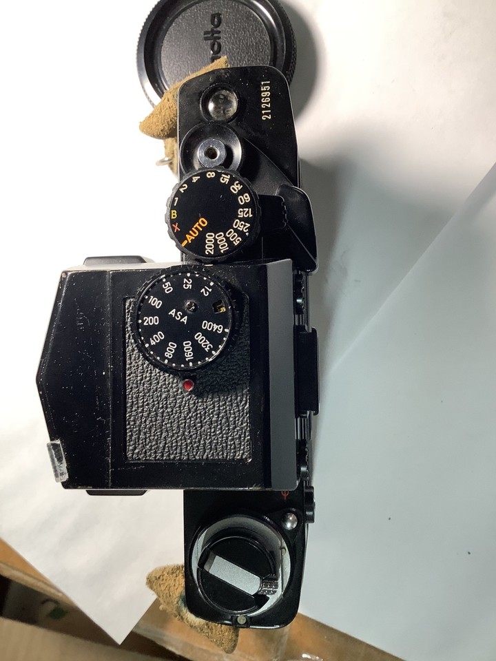 Minolta XM Black SLR 35mm Film Body Camera Read | eBay