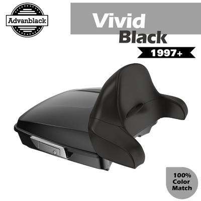 Rushmore Razor Tour Pack Pak Wrap Around VIVID BLACK For 1997+ Harley ...