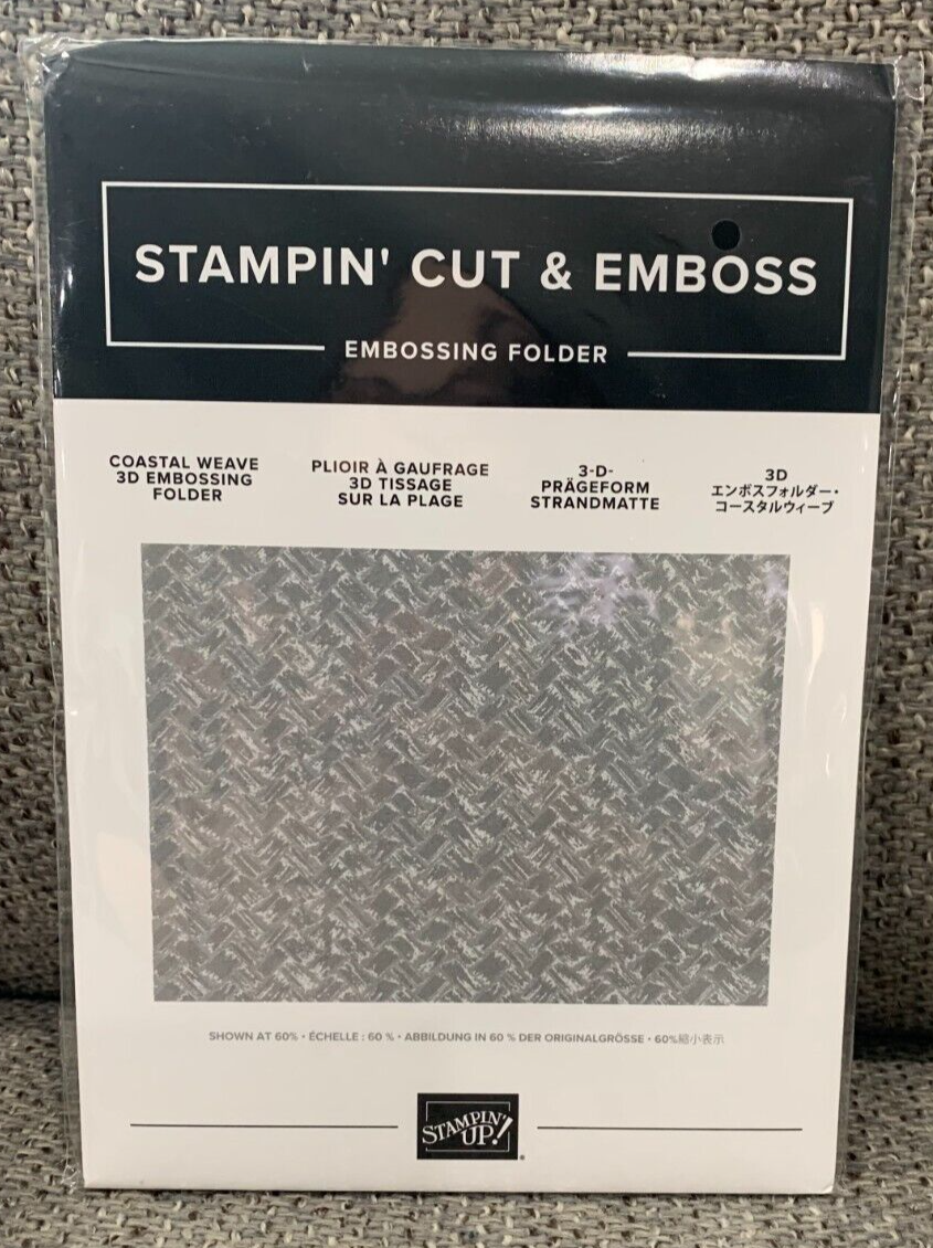 Stampin Up Embossing Folder ** COASTAL WEAVE 3D ** | eBay