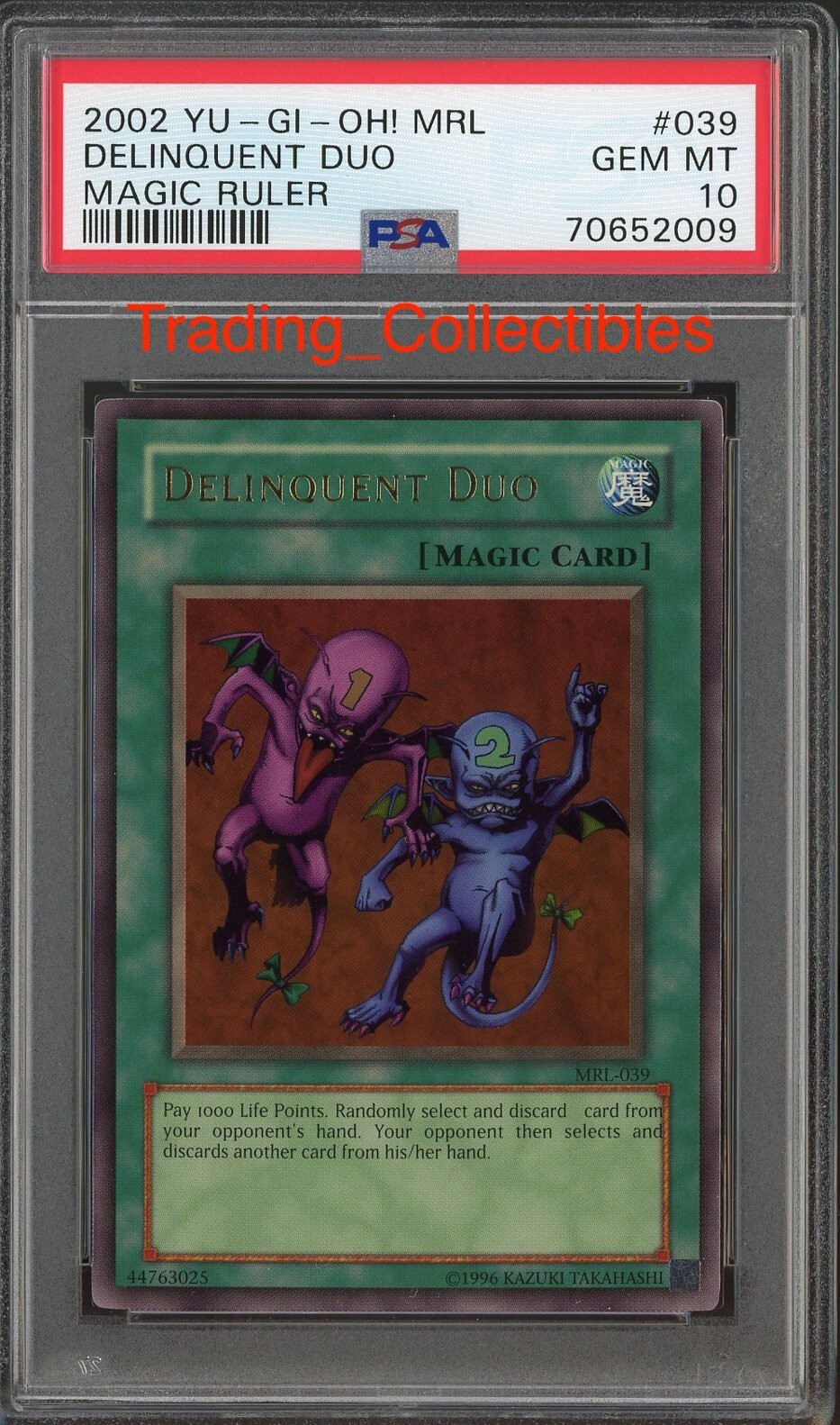 PSA 10 Delinquent Duo MRL 039 Magic Ruler Yugioh Card | eBay