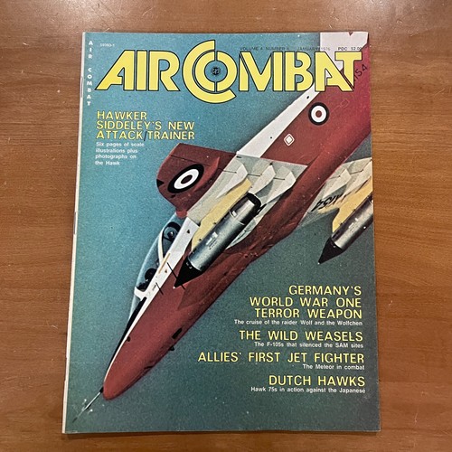Air Combat Magazine Jan 1976 V 4 No 1 Hawker F-105s Meteor Fighter ...