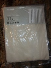IKEA Merete 1 Pair Curtains 57x98" Beige 2 Panels Window Drapes Tan ...