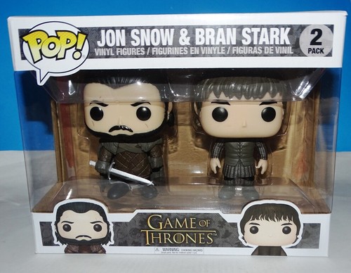 FUNKO POP! GAME OF THRONES JON SNOW AND BRAN STARK 2 PACK MIB | eBay ...