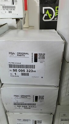 FCA Filtro olio Cartuccia filtro olio PSA originale OEM 9809532380 ...