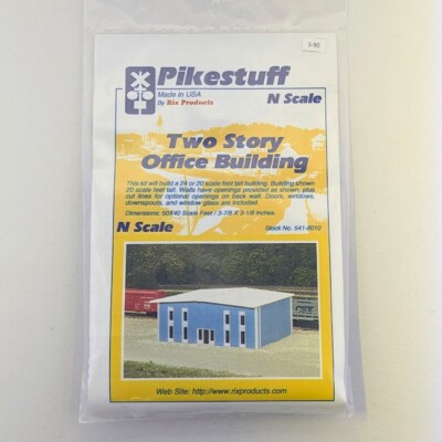 Rix Products Pikestuff 541-8010 N Scale Two Story Office Building Kit ...
