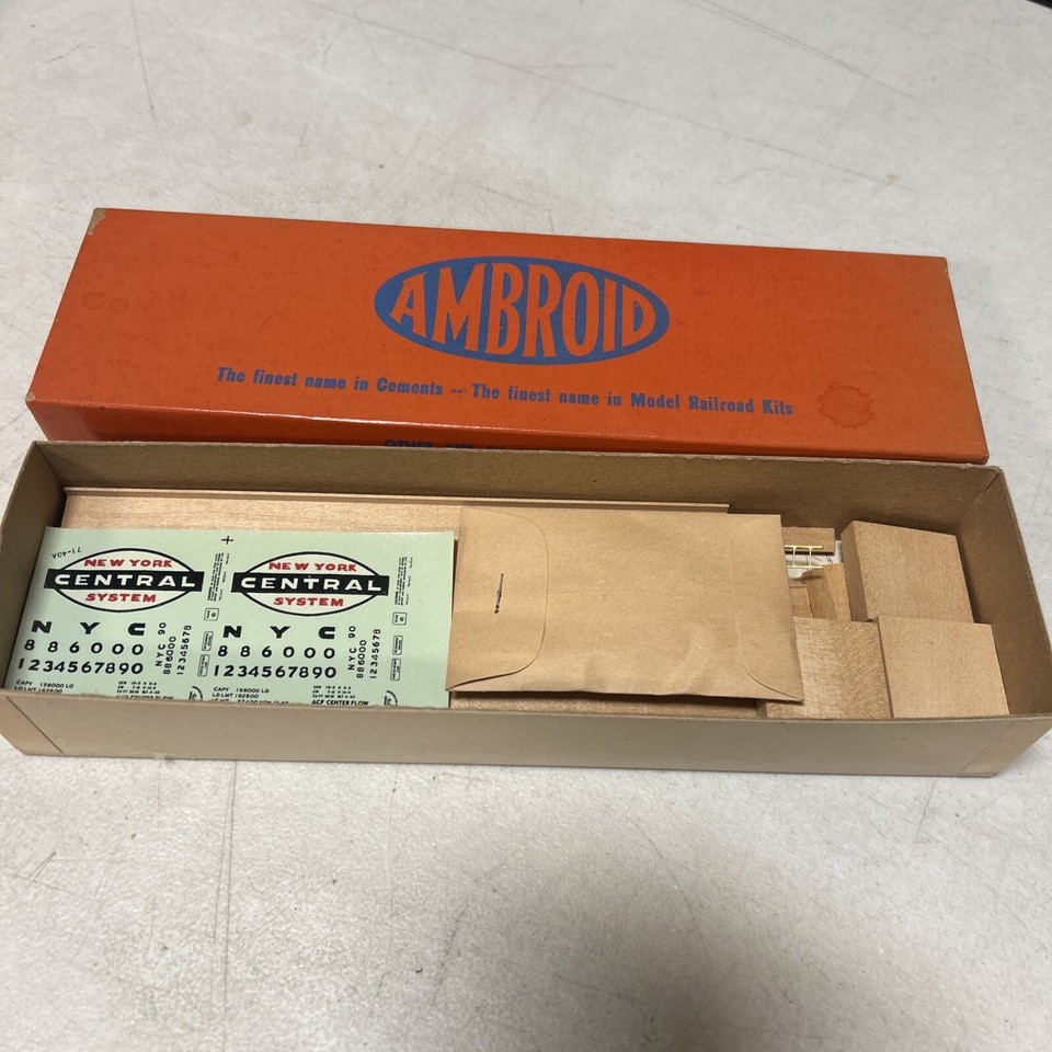 Ambrose HO Scale Model Train Kit HC Series Center Flow Tank Car New ...