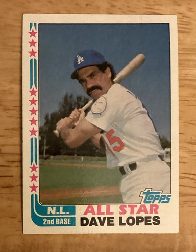 1982 Topps - #338 Davey Lopes All Star - near mint condition - FREE ...