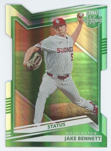 2022 PANINI ELITE EXTRA EDITION GREEN STATUS DIE CAST JAKE BENNETT 39/ ...
