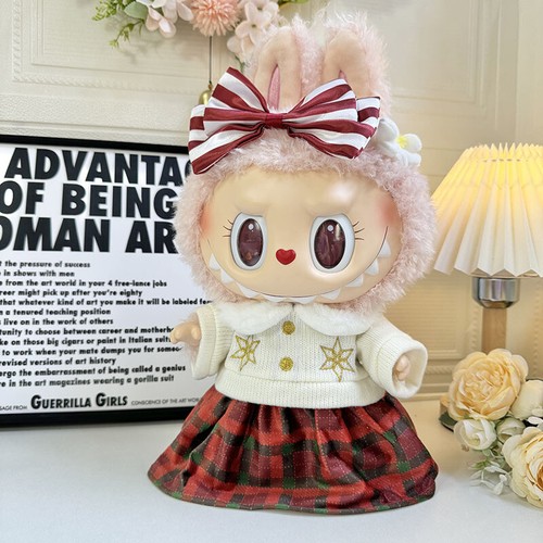 2025 New 38CM The Monsters toy Plush Doll MOKOKO Christmas Snow Dress ...