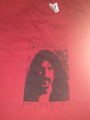 Rare distressed 1992 Frank Zappa Arf Society XL shirt | eBay
